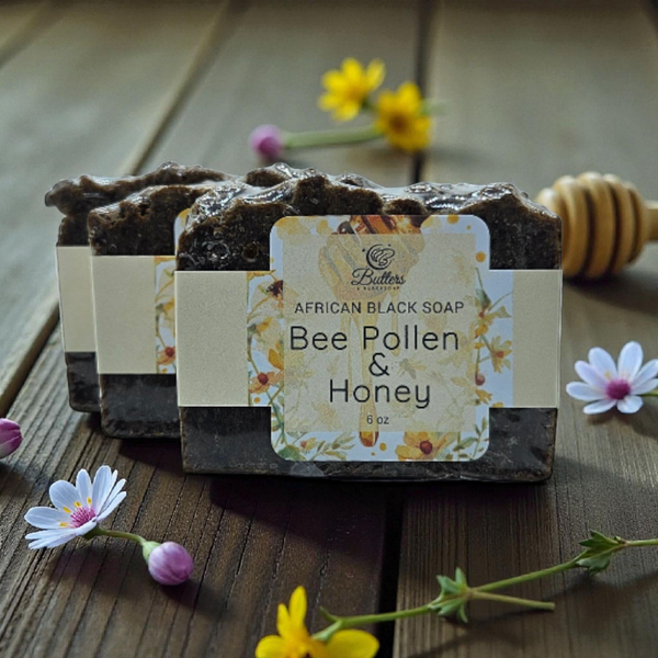 Bee Pollen and Honey African Black Soap - Butters and Blacksoap