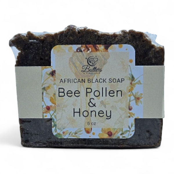 Bee Pollen and Honey African Black Soap - Butters and Blacksoap
